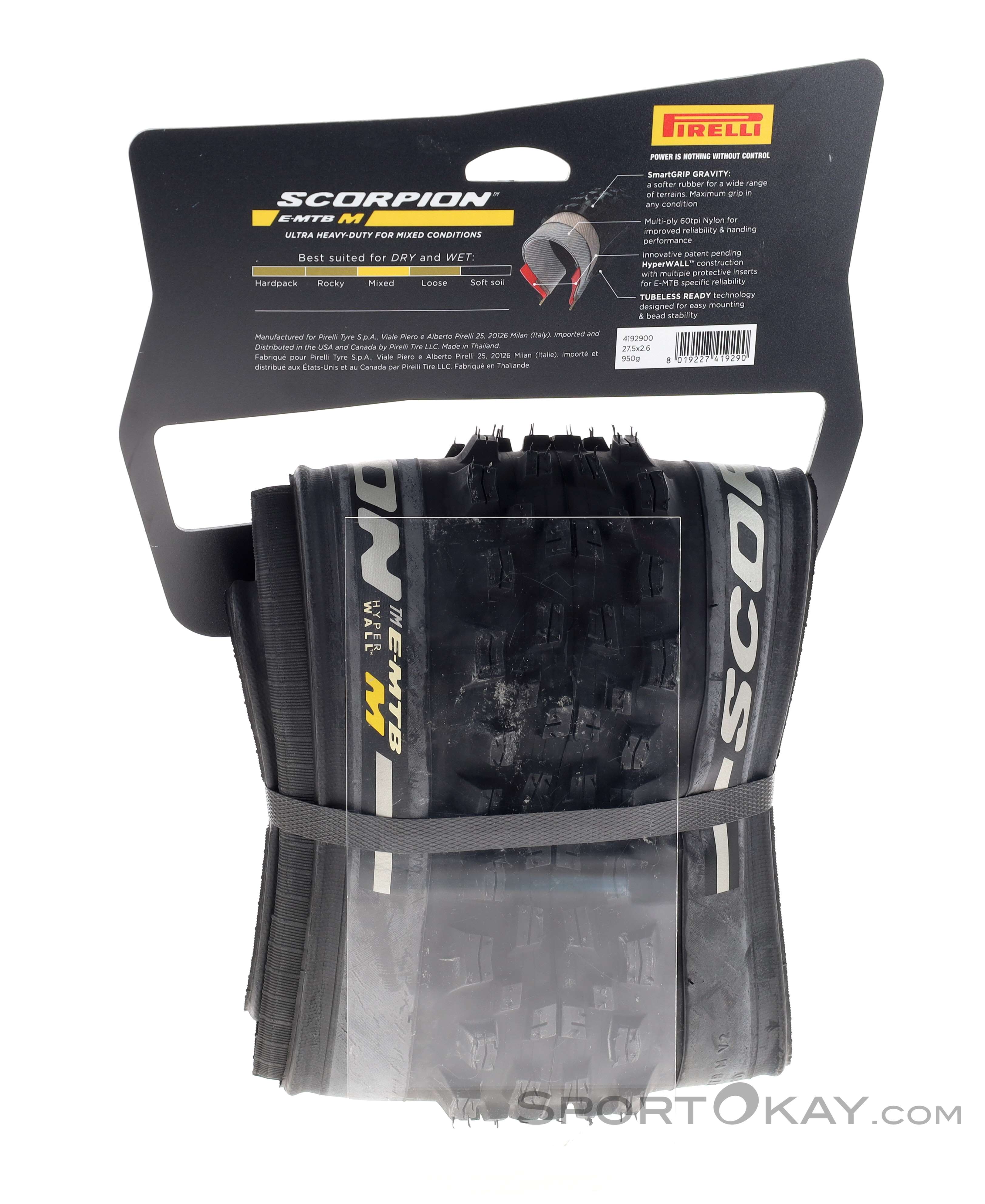 Pirelli Scorpion E-MTB M HyperWall 27.5x2.6" Tire - Tire & Tube ...