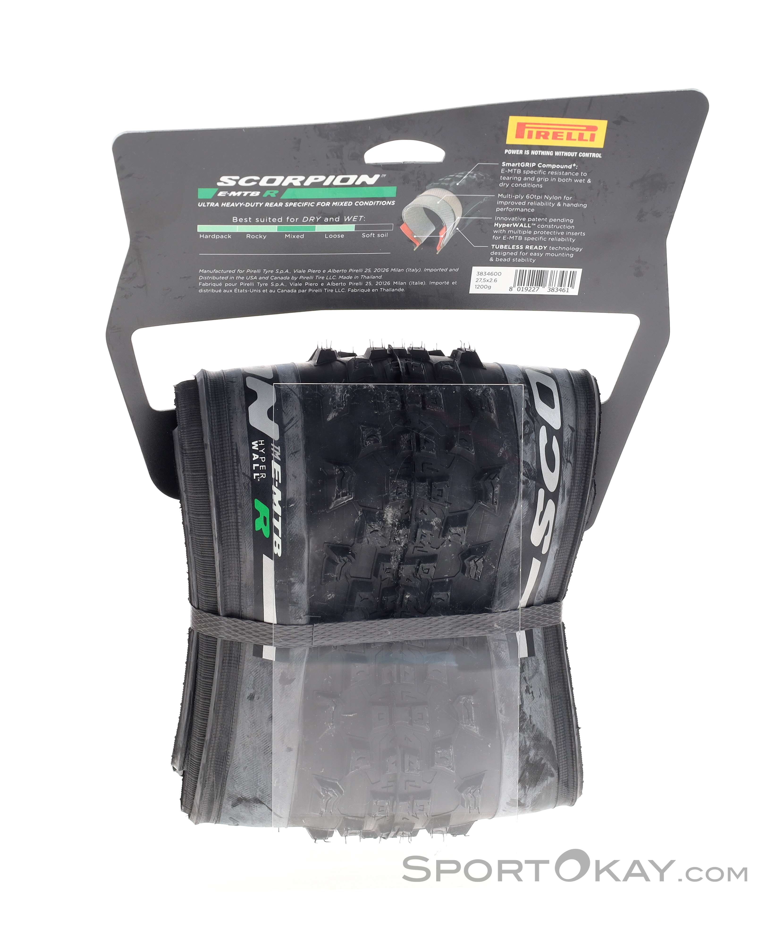 Pirelli Scorpion E-MTB R HyperWall 27.5x2.6" Tire - Tire & Tube ...