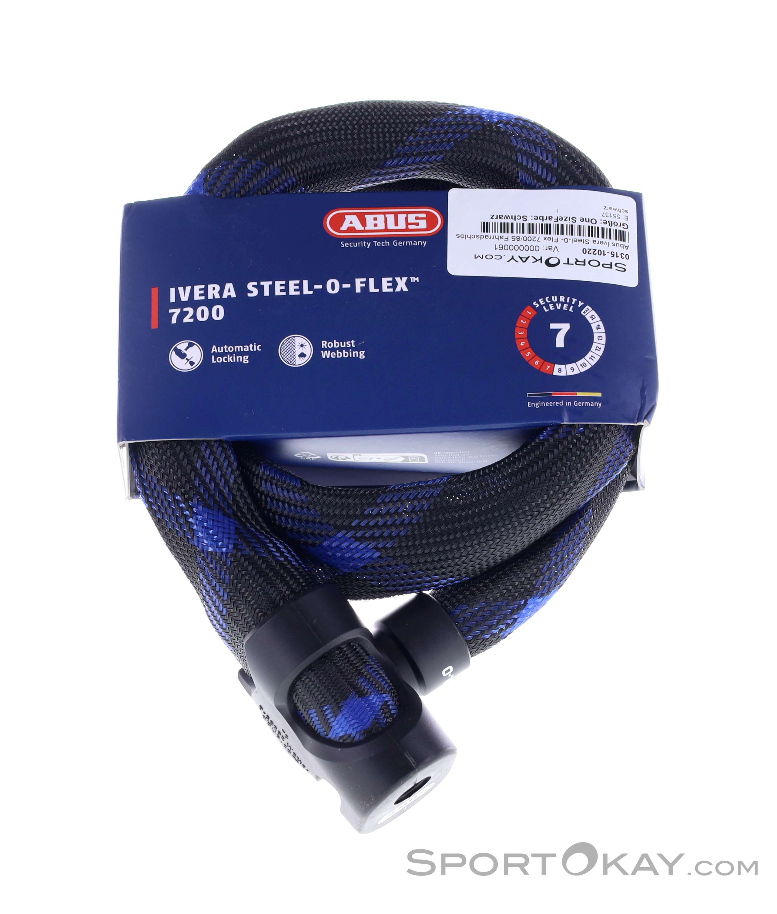 Abus Ivera Steel-0- Flex 7200/85 Bike Lock - Bike Lock - Accessory ...