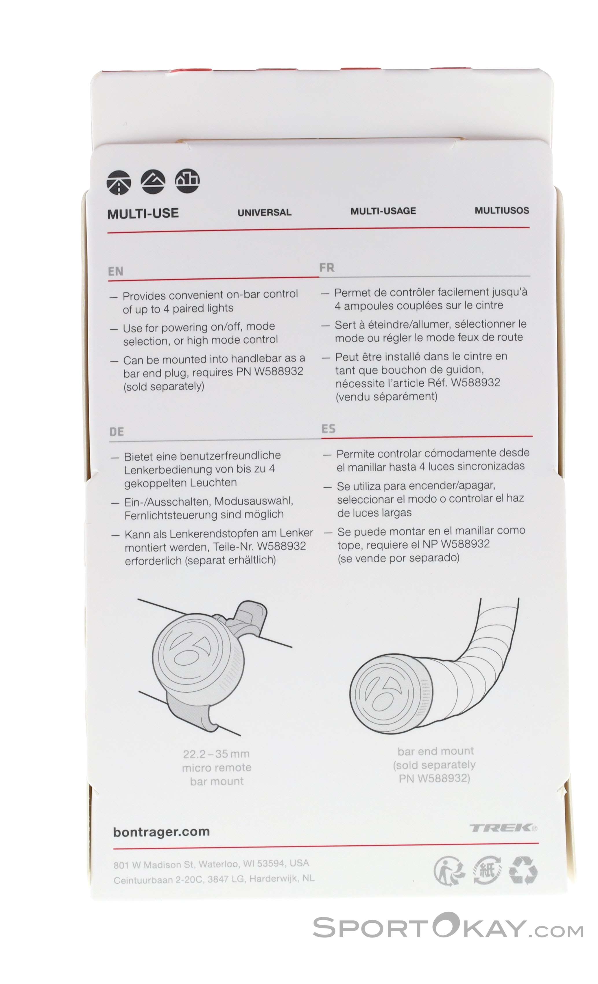 Bontrager MicroTransmitr Remote Bike Light Set Accessory - Bike - All