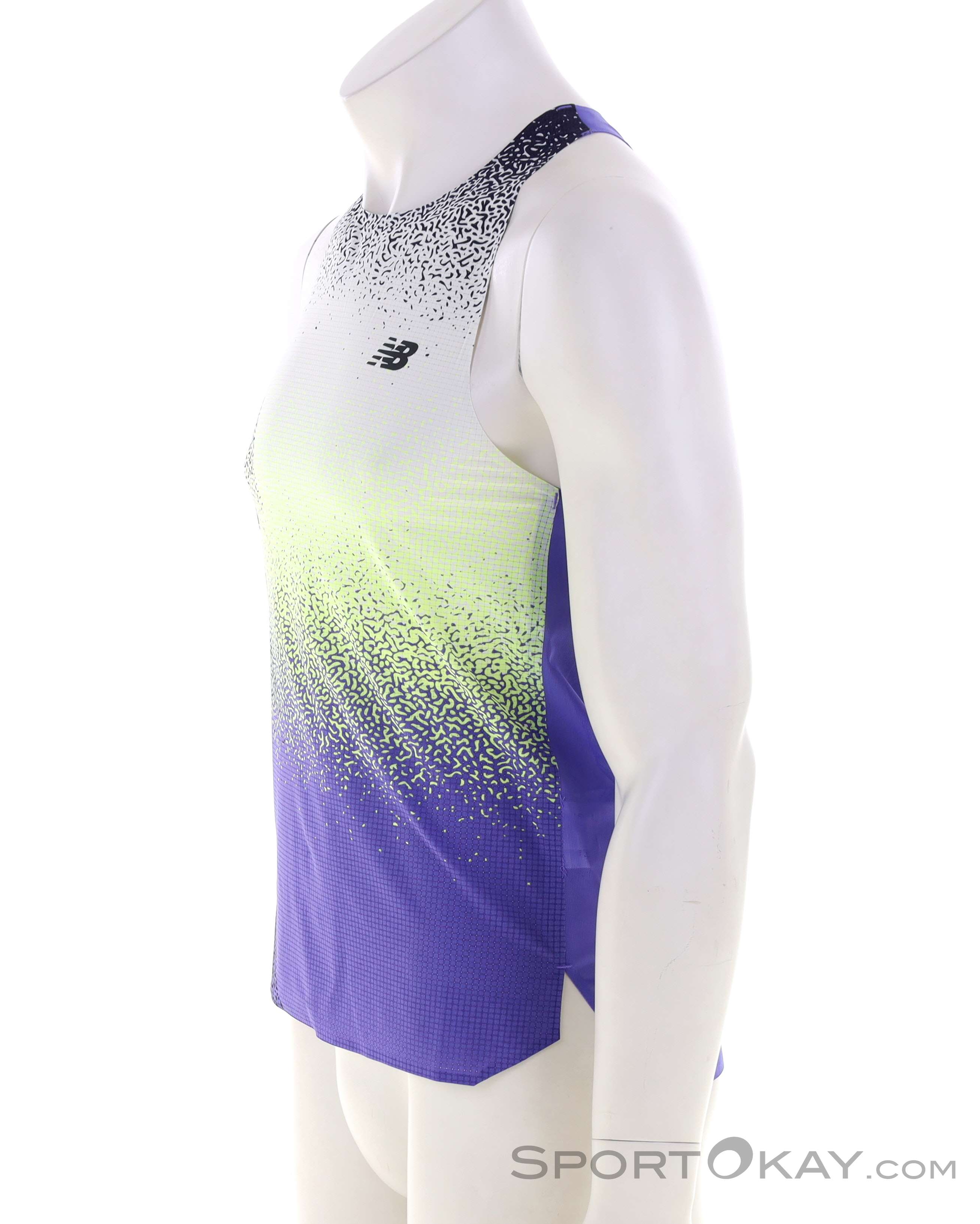 New Balance Race Day Ultra Light Printed Herren Tanktop - Shirts ...